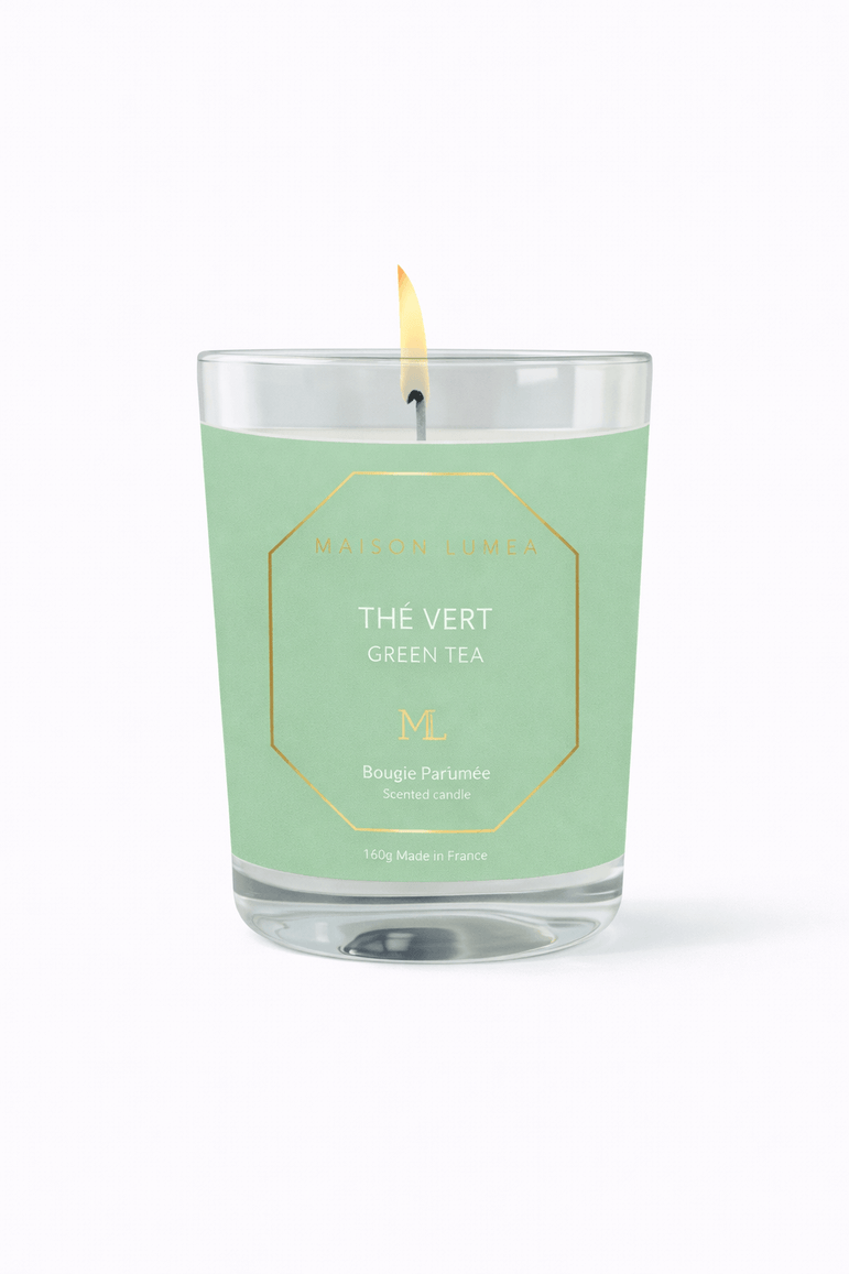Bougie Parfumée Artisanale – Thé Vert – ideecadeau saint-valentin